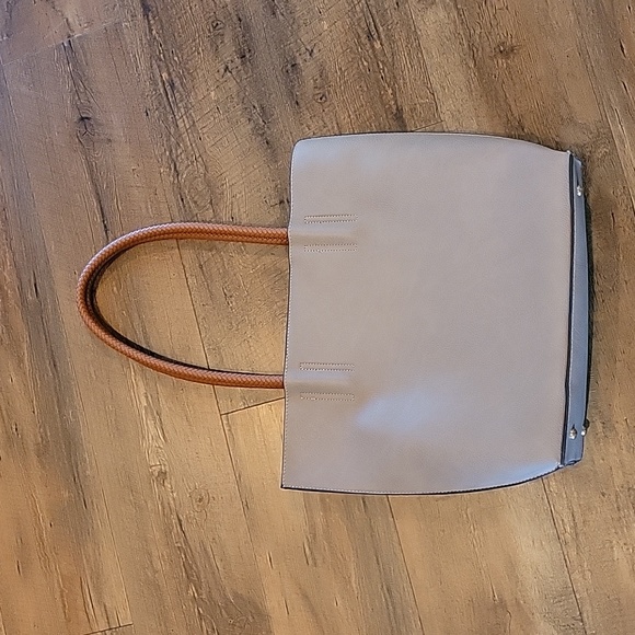 Bags | Tan Light Brown Purse With Braided Straps | Poshmark